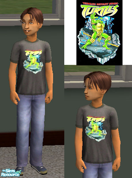 The Sims Resource - Ninja Turtles Tee