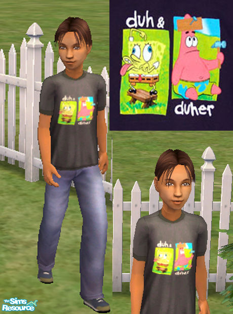 The Sims Resource | SpongeBob Tee