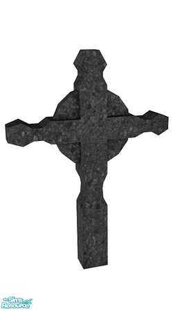 The Sims Resource - Ornamental Tombstones - Cross