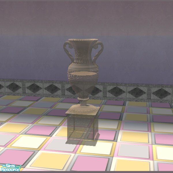 The Sims Resource | Pink Glass Urn