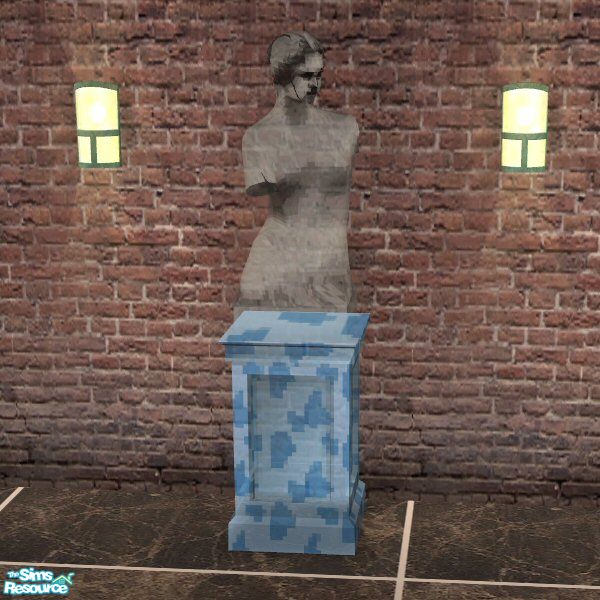 The Sims Resource | Gray Transparent Statue