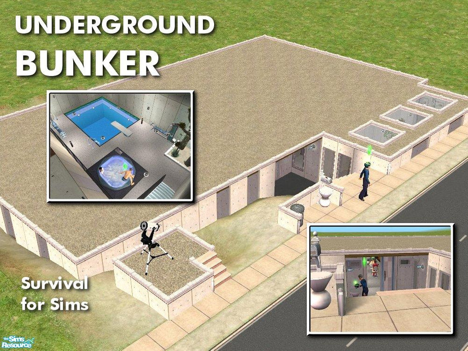 The Sims Resource | Underground Bunker