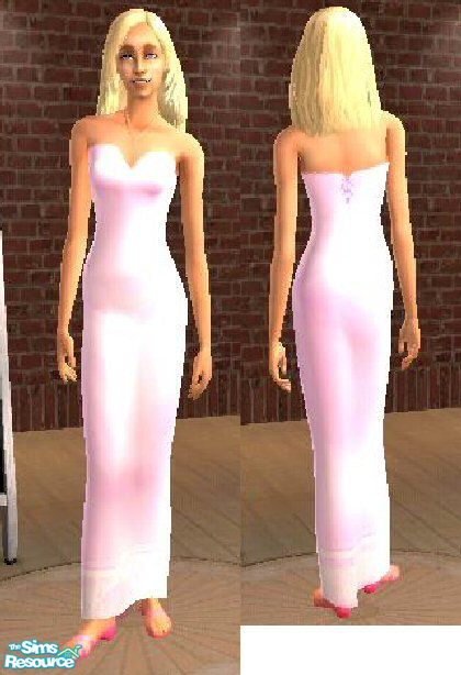 The Sims Resource | Girly Pink dress