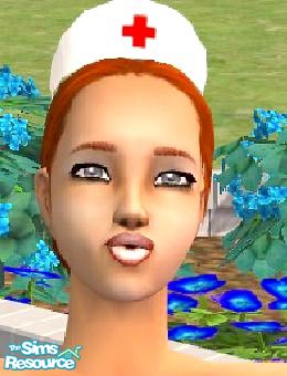 The Sims Resource - Naughty Nurse Hat Ginger Hair