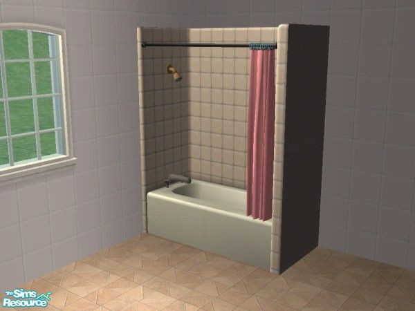The Sims Resource | MFG AquaPlus shower recolor - Pink