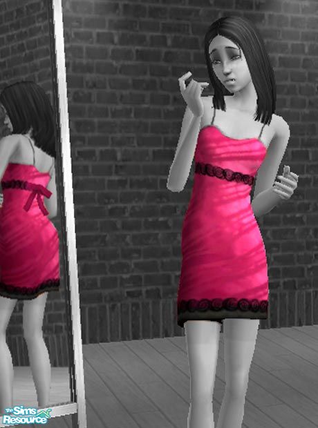 The Sims Resource | Pink dress