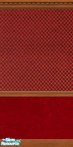 The Sims Resource - Red Velvet Wall