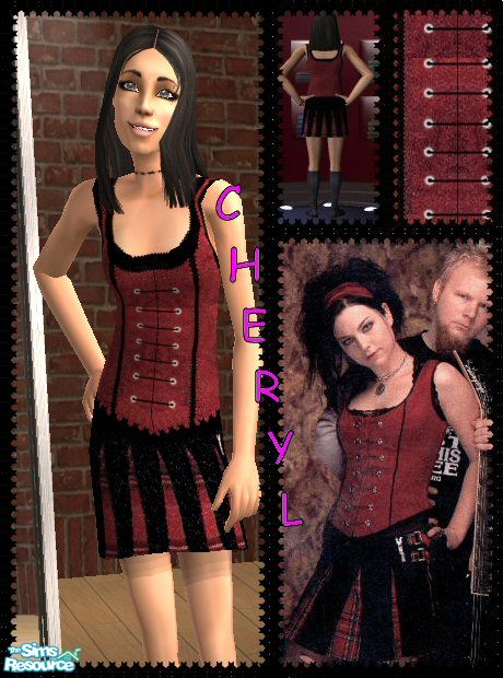The Sims Resource | Amy Lee Dress Teen