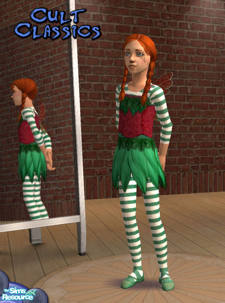 The Sims Resource | Amy Brown Fairy Costume (Green)