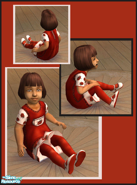The Sims Resource - Ladybug Toddler Dress