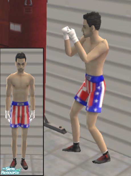 The Sims Resource - Boxers for the boxer - Adult