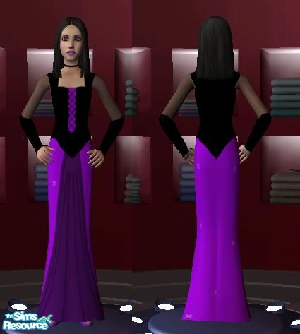 The Sims Resource - Sam's dance dress -TEEN- Danny Phantom
