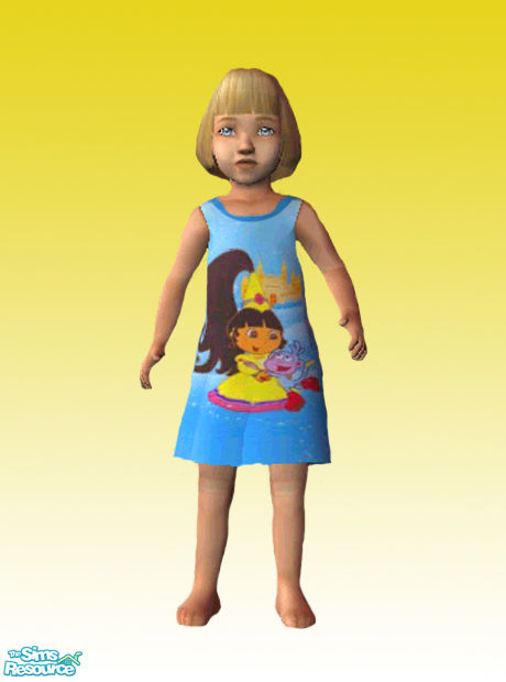 The Sims Resource | Princess Dora Nightgown