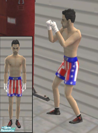 The Sims Resource - Boxers for the boxer - Adult