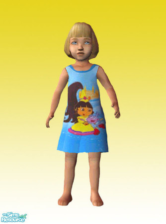 The Sims Resource | Princess Dora Nightgown