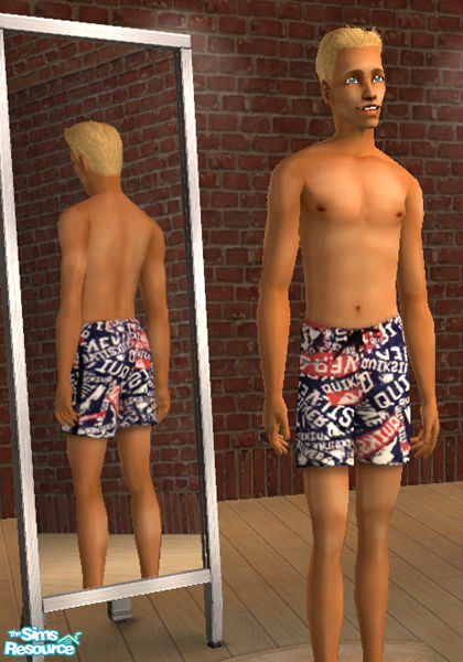 The Sims Resource - Quicksilver Boardshorts