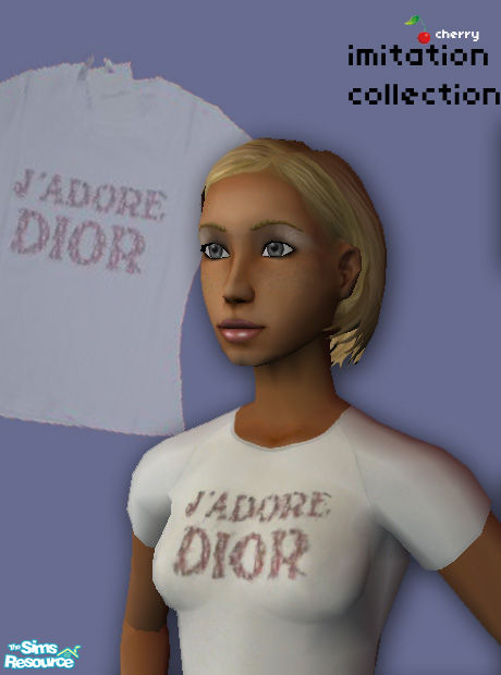 The Sims Resource | J'adore Dior Tee