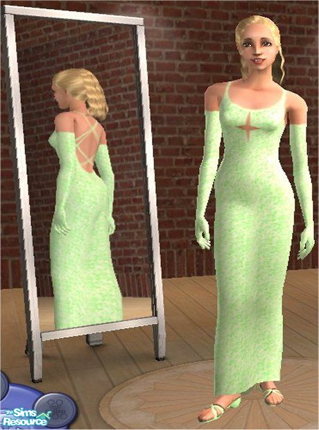 The Sims Resource - Green dress