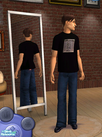 The Sims Resource - Joy Division Black Tee