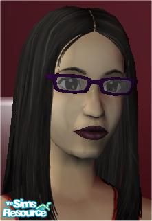 The Sims Resource - Dark Purple Glasses
