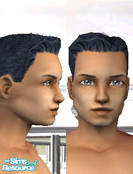 The Sims Resource - World War II Hair - Jet Black
