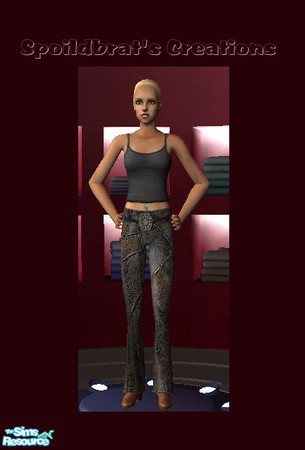 The Sims Resource | Snake Skin Pants