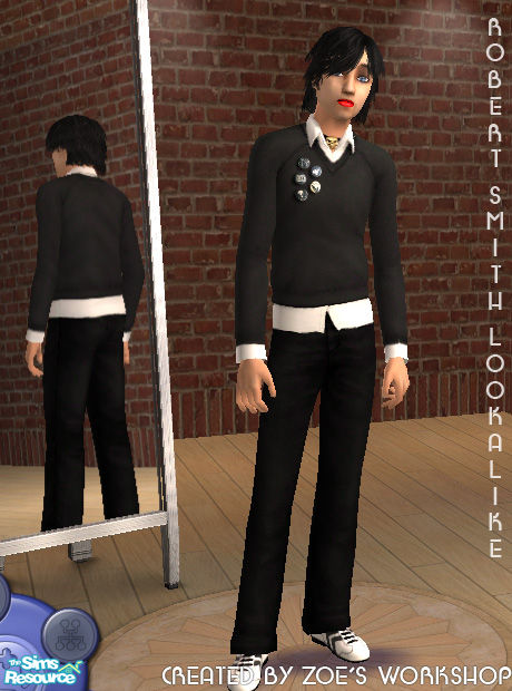 The Sims Resource | Robert Smith lookalike
