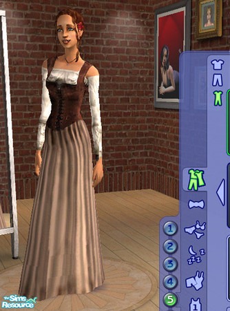 The Sims Resource | Medieval Commoner Dress