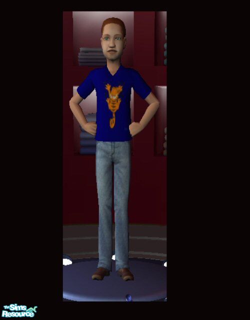 The Sims Resource - Garfield Tee