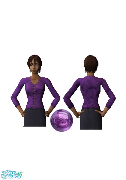 The Sims Resource - Bejeweled Purple Top