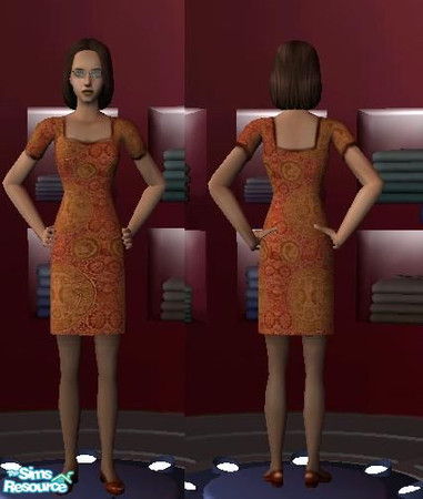 The Sims Resource - Ginger Dress
