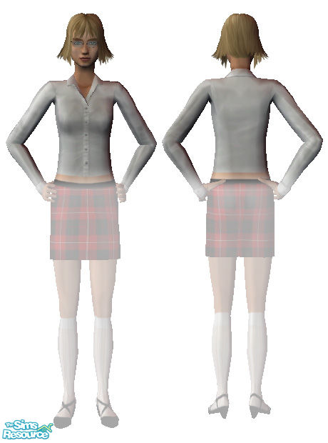 The Sims Resource - Plain White Blouse