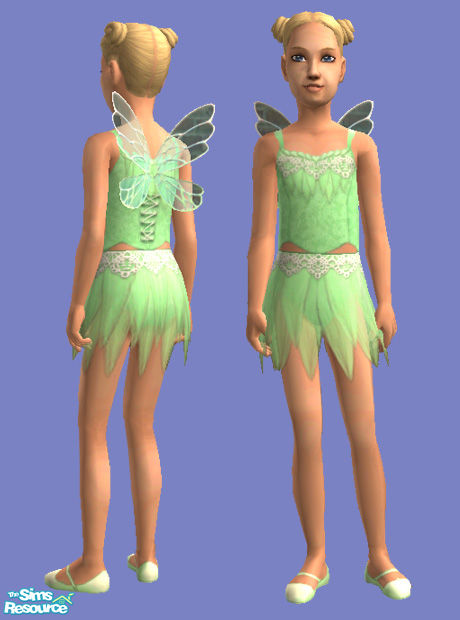 The Sims Resource | Green pixie costume