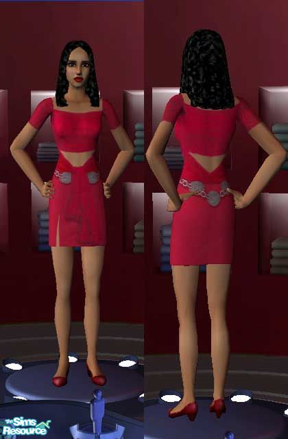 The Sims Resource | red dress