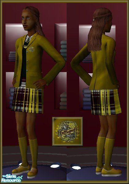 The Sims Resource - Female Teen Hufflepuff