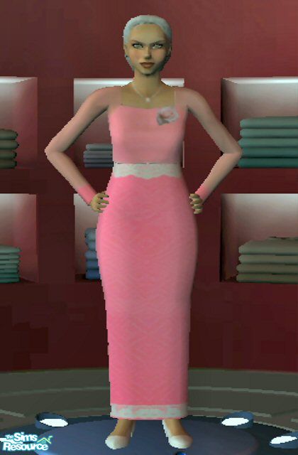 The Sims Resource | pink dress