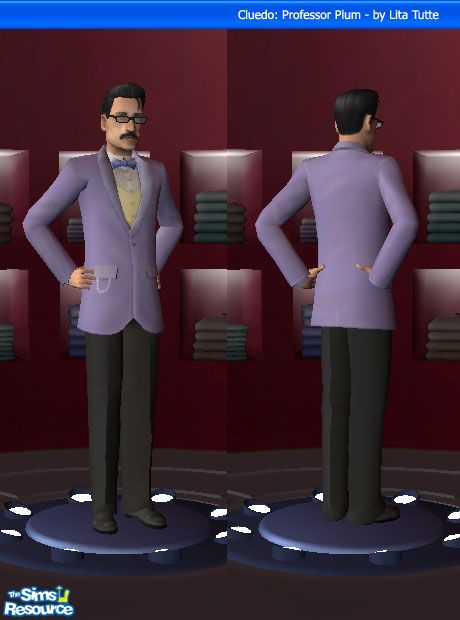 The Sims Resource | Cluedo: Professor Plum's Tux