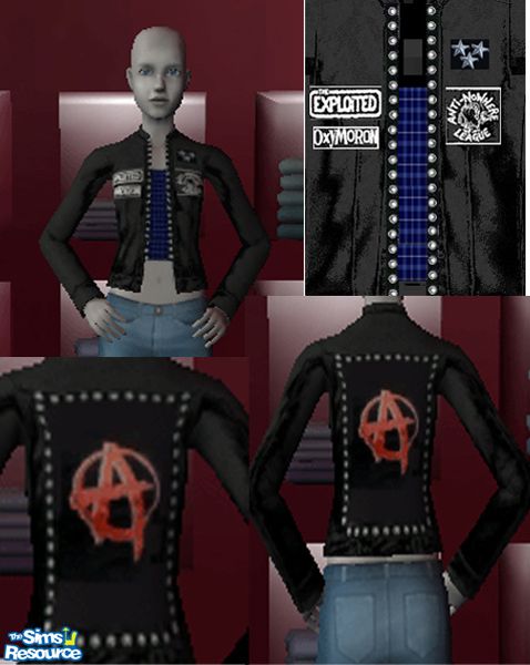 The Sims Resource | Punk Jacket