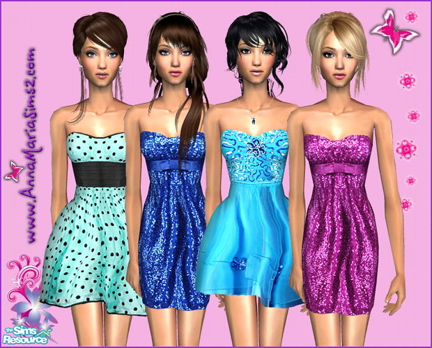 The Sims Resource | Teen Prom Dresses by Anna