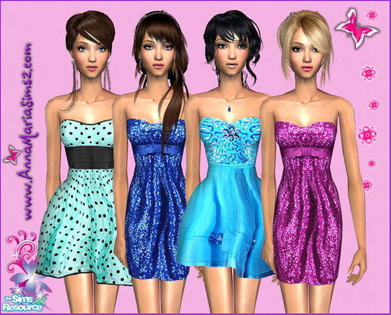 The Sims Resource | Teen Prom Dresses by Anna