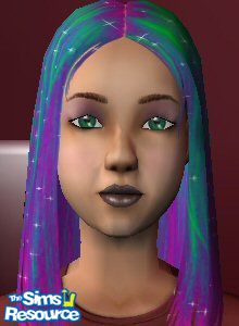 The Sims Resource | Sparkling Rainbow Hair