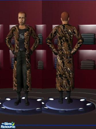 The Sims Resource | Snake Skin Coat
