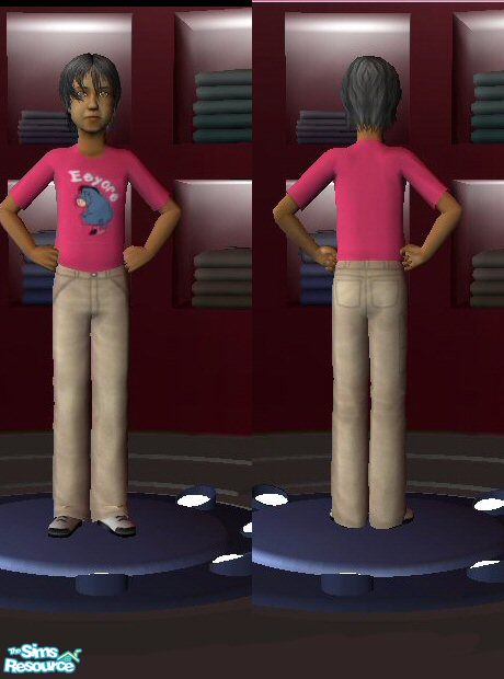 The Sims Resource | Cerise Eeyore Top