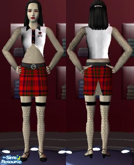 The Sims Resource - Skull Mesh Top