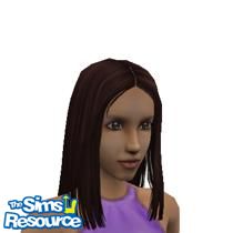The Sims Resource - Purple/Brown Hair