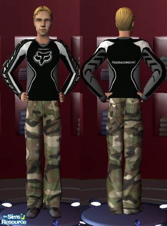The Sims Resource | Fox Motocross Jersey