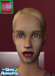 The Sims Resource | Red Murder Lipstick