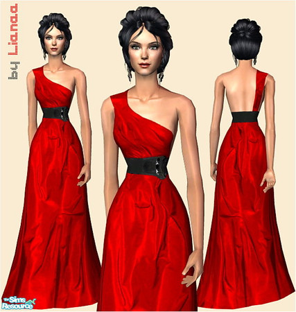 The Sims Resource | Designer Formal Wear by Lianaa - red