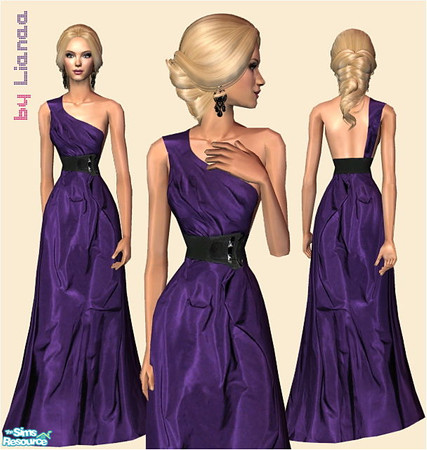 The Sims Resource - Designer Formal Wear by Lianaa - purple