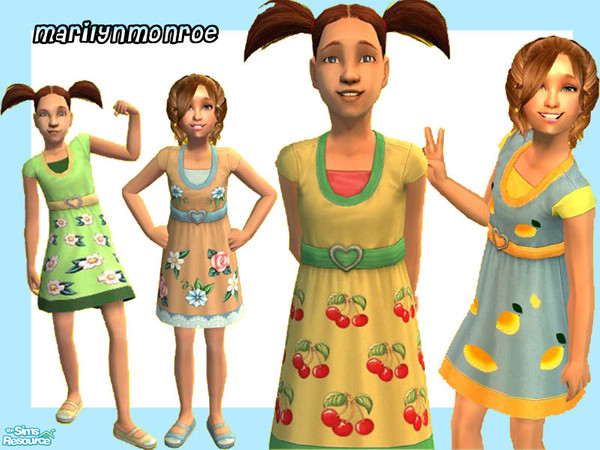 The Sims Resource - Dresses for Girls